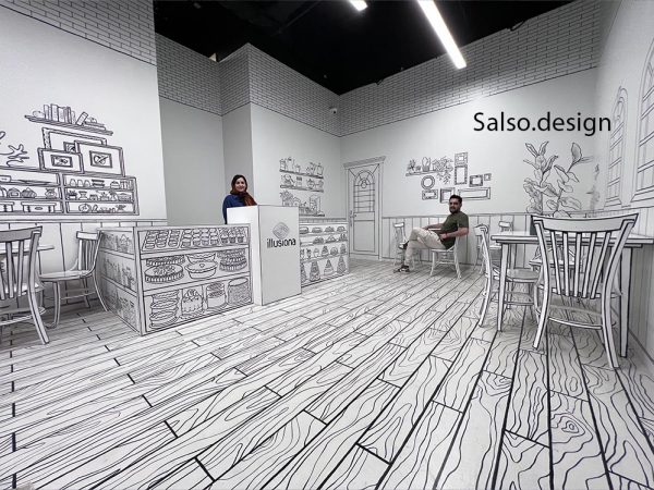 How To Make an Attractive Black and White Cafe - SALSO Design Studio